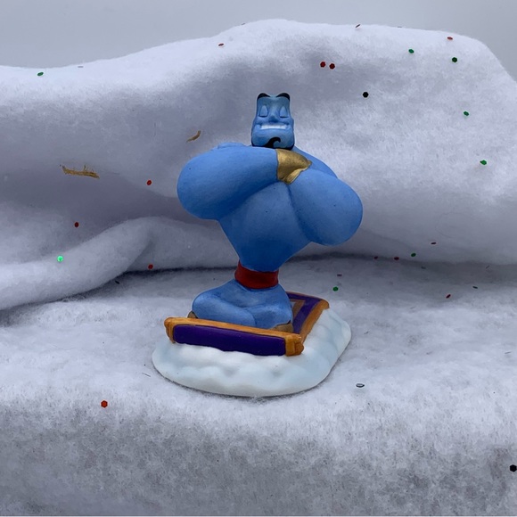 Disney | Accents | Disney Ceramic Blue Genie Figurine Aladdin Vintage 3 ...